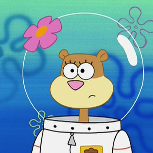 Sandy Cheeks Cartoon Hjelmet