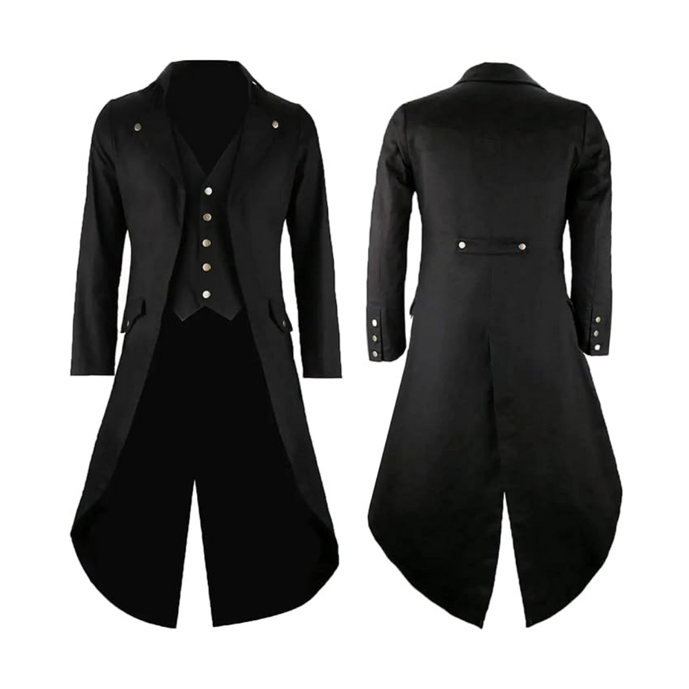 Bloodborne Cosplay Black Vintage Tailcoat Jacket - Quda Halloween