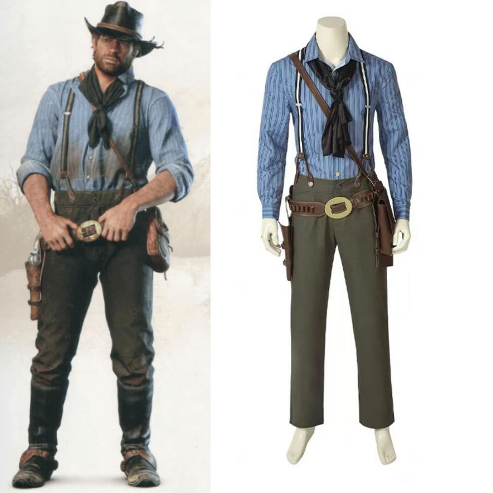 Red Dead Redemption 2 Arthur Morgan Cosplay Full Set - Quda Halloween
