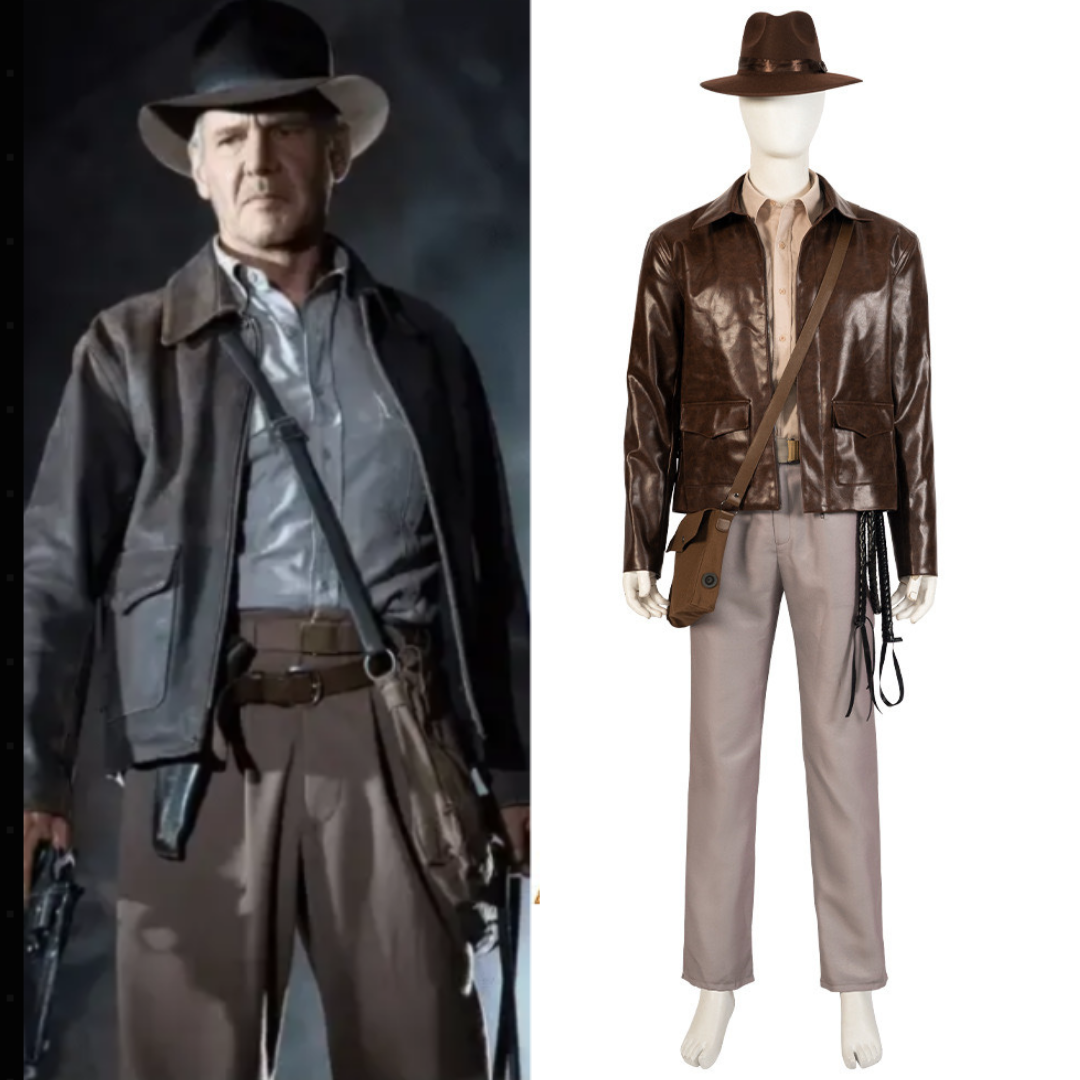 Raiders of the Lost Ark Indiana Jones Costume Cosplay Set - Quda Halloween