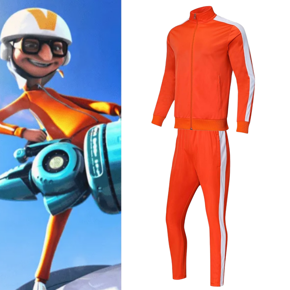 Despicable Me Vector Costume Orange Tracksuit Set Sports Gym Training ...