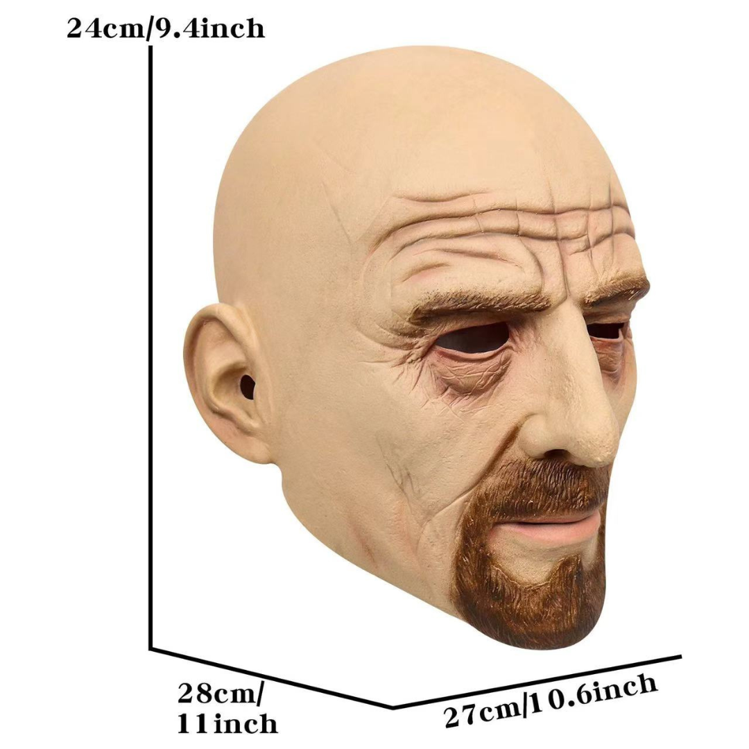 Breaking Bad Walter White Costume Realistic Mask - Quda Halloween