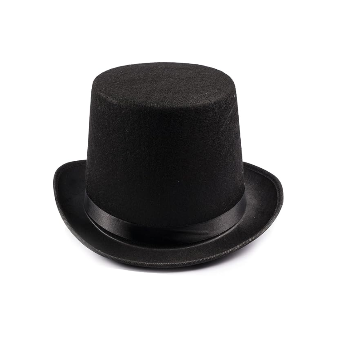 Slash Costume Heavy Metal Wig, Top Hat, and Sunglasses - Quda Halloween