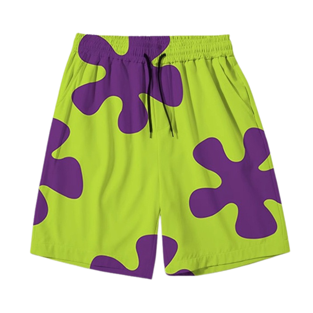 SpongeBob Squarepants Patrick Star Costume Beach Shorts - Quda Halloween